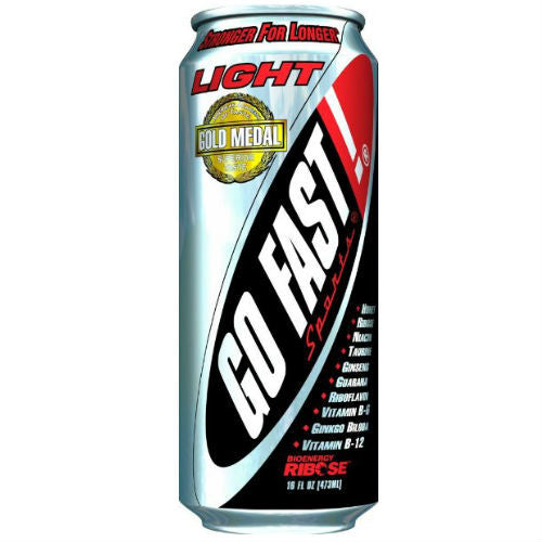 Go Fast Sports Light Energy Drink - 16 oz (24 Pack)